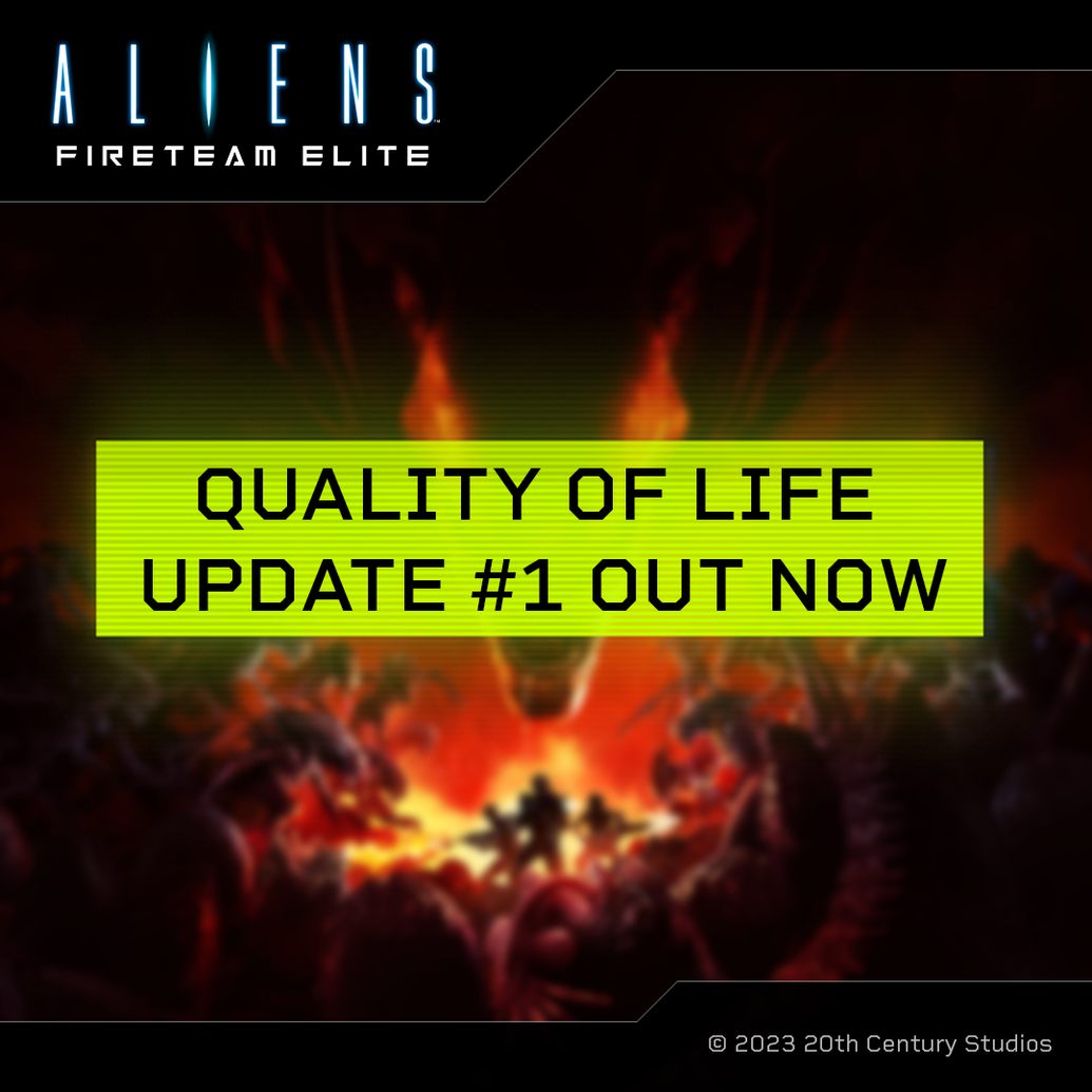 October 2023 QoL Patch Notes | Aliens Fireteam Elite